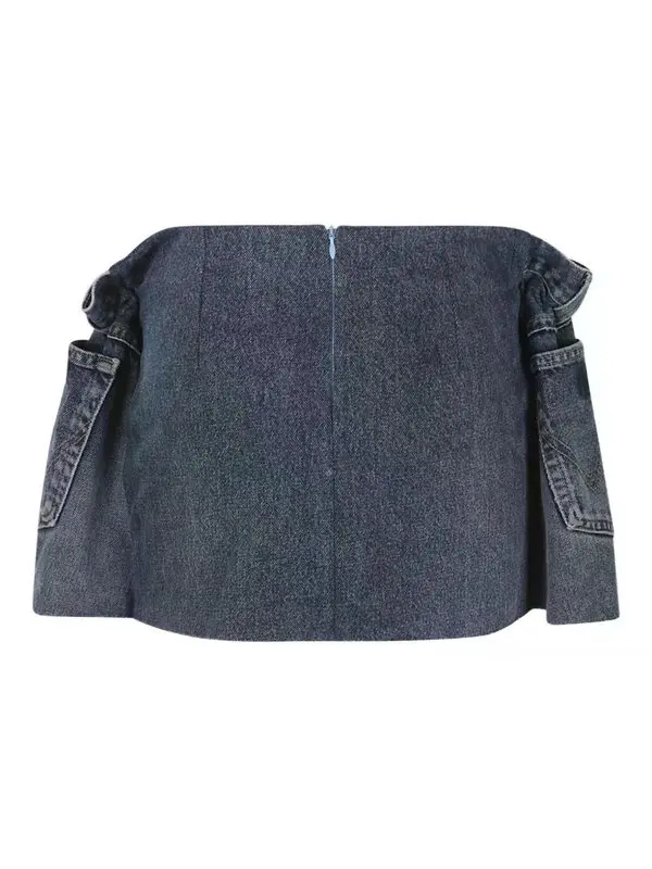 ALL IN Scrunch Denim Mini Skirt