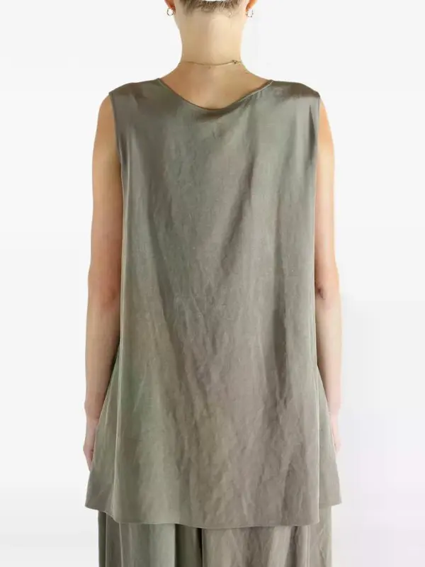 Y’s Sleeveless Ruffled Square-neck Top
