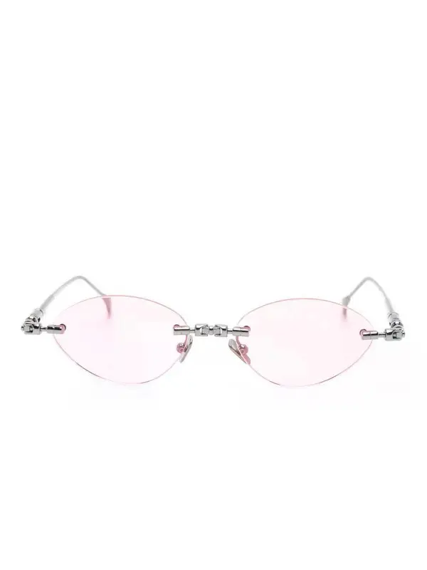 KUBORAUM Maske H65 Oval Rimless Sunglasses - Silver