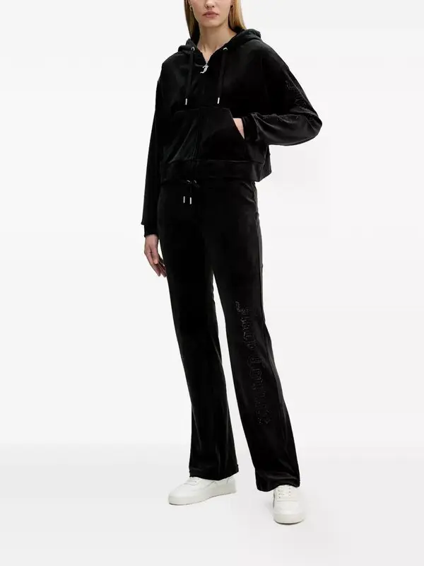 Juicy Couture Embellished Sleeve Zip-through Hoodie