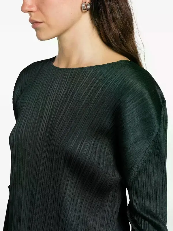 Issey Miyake Pleated Midi Dress - Grey
