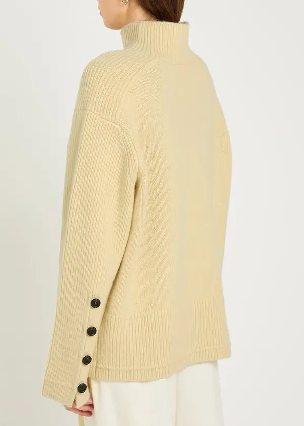 Maria Mcmanus Mock-neck Merino Wool And Cashmere-blend Jumper