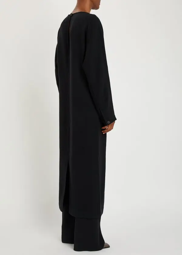 Studio Nicholson Wool-blend Midi Dress - Black