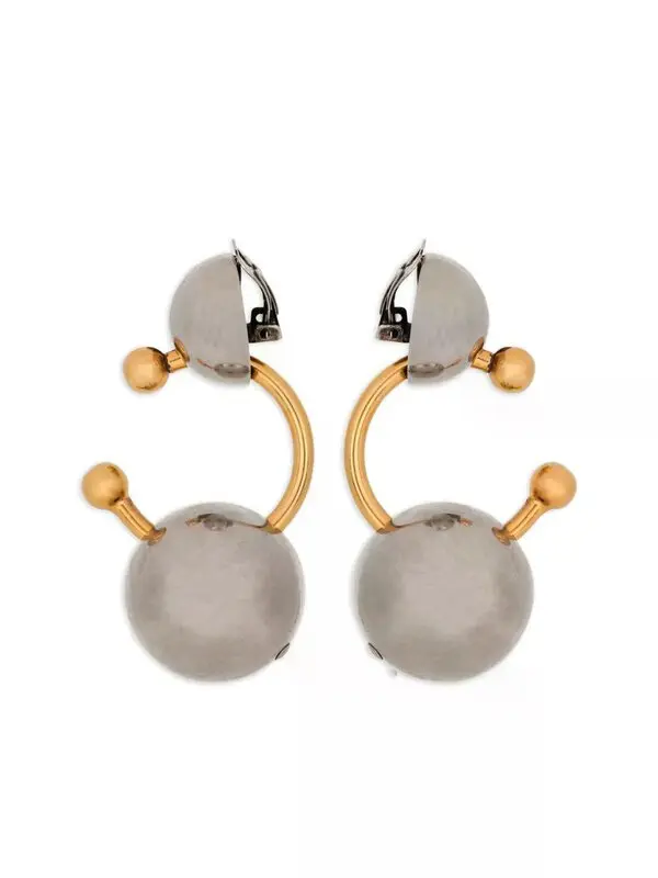 Balmain Sphere Detail Earrings - Silver