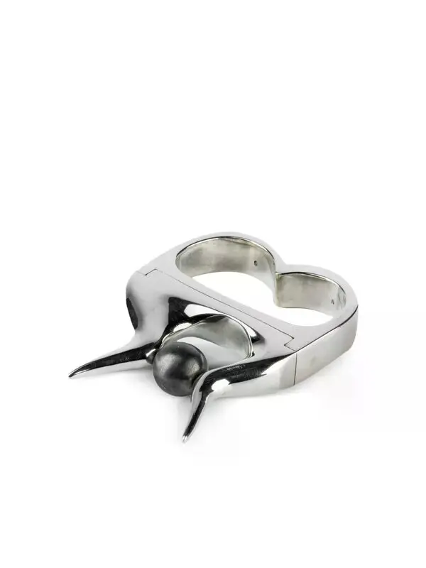 PARTS OF FOUR Sterling Double Plate Ring