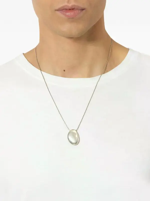 MARANT Isabel Brass Pebble Pendant Necklace