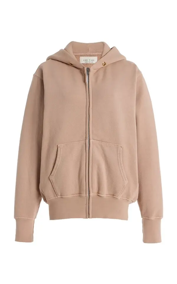 LES TIEN Full Zip Hoodie - Pink