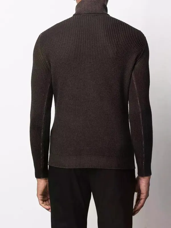 DELL'OGLIO Merino Knit Roll Neck Jumper
