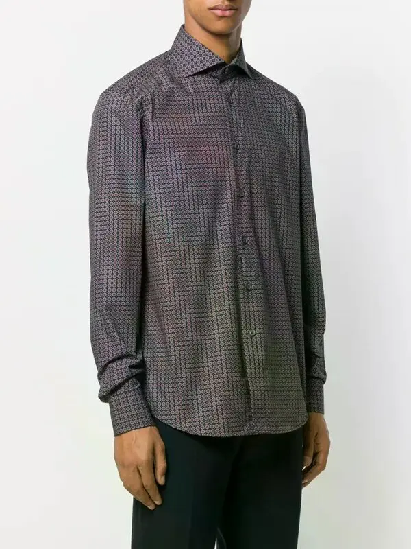 DELL'OGLIO Geometric Patterned Shirt