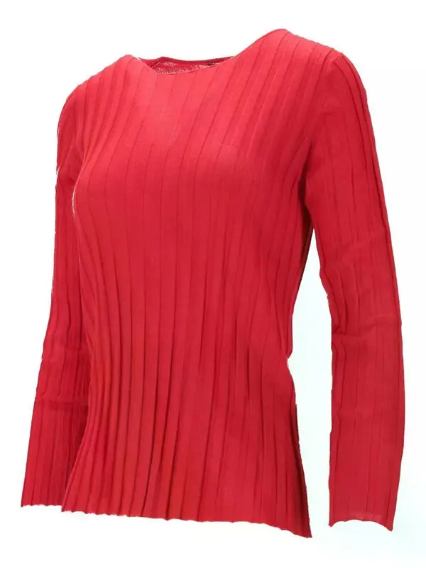 LA ROSE Ribbed Crewneck Top