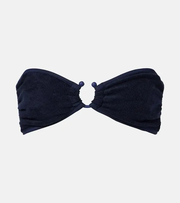 Johanna Ortiz Bandeau Bikini Top - Blue