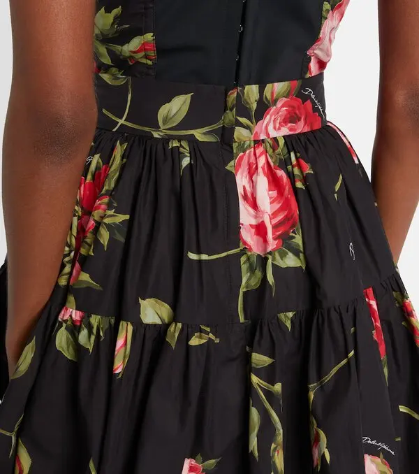Dolce & Gabbana Floral Cotton Mini Skirt