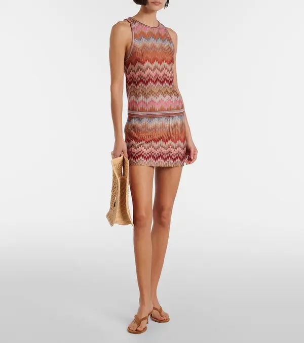 Missoni Zigzag Lame Miniskirt