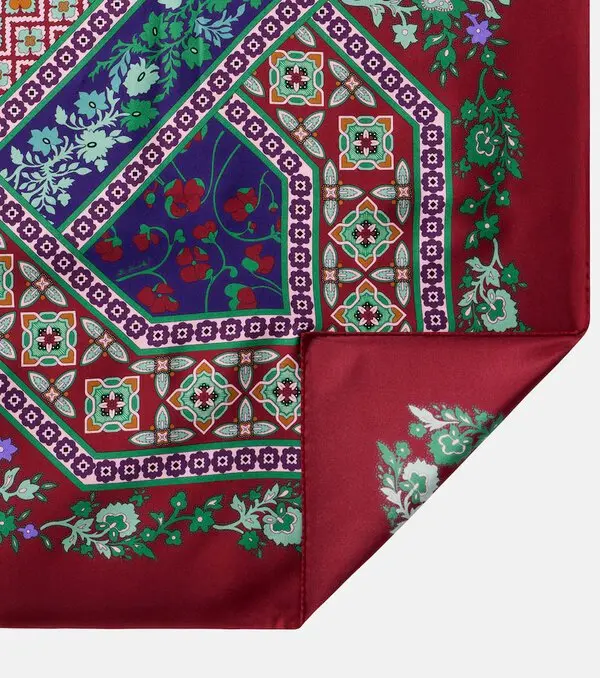 La DoubleJ Printed Silk Twill Scarf