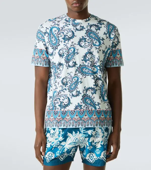 Etro Paisley Cotton T-shirt