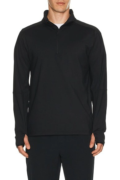 Beyond Yoga Warm Up Quarter Zip Pullover - Black