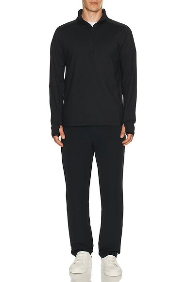 Beyond Yoga Warm Up Quarter Zip Pullover - Black