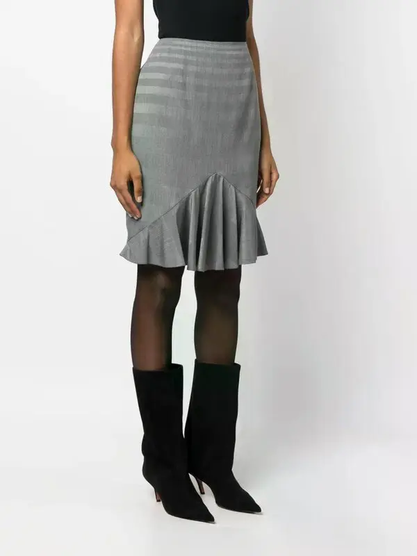 Dior 1990s Ruffled Hem Mini Skirt