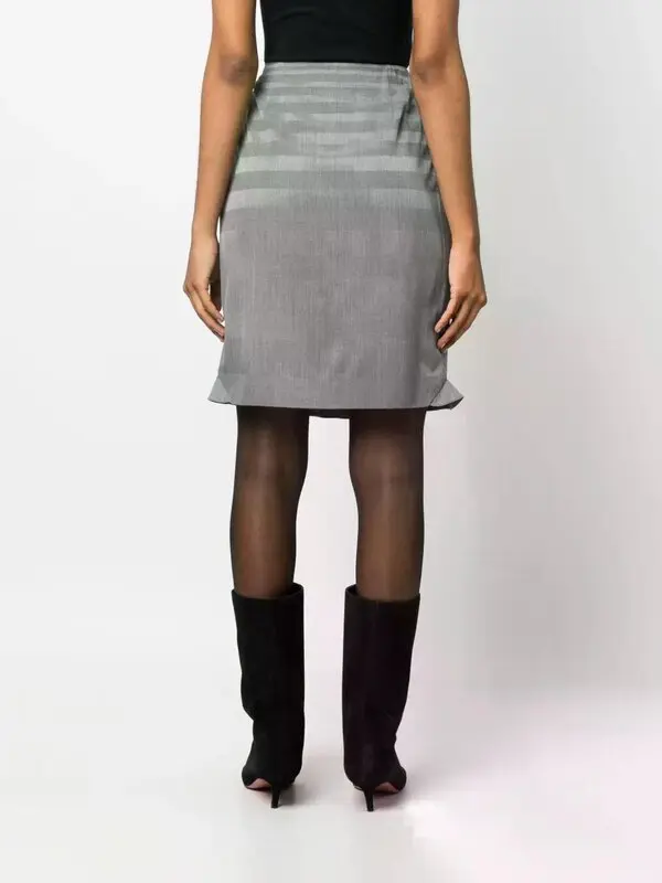 Dior 1990s Ruffled Hem Mini Skirt