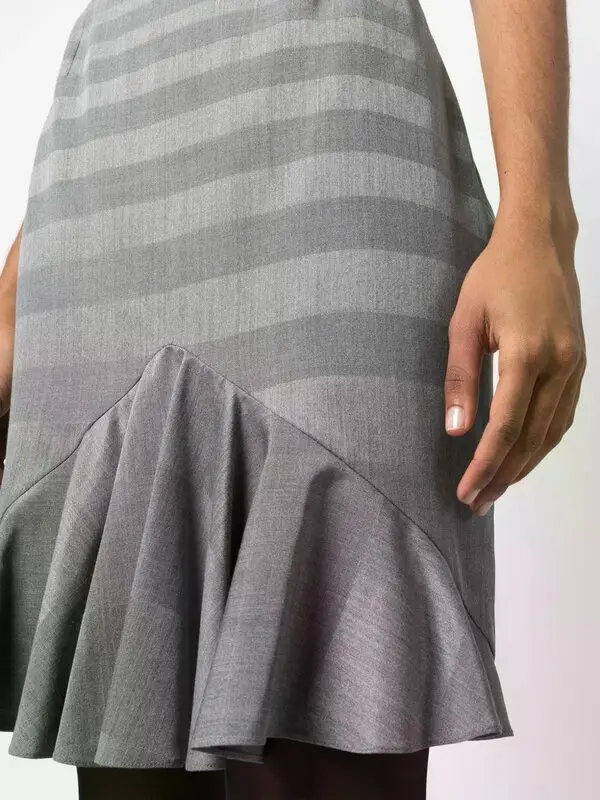 Dior 1990s Ruffled Hem Mini Skirt
