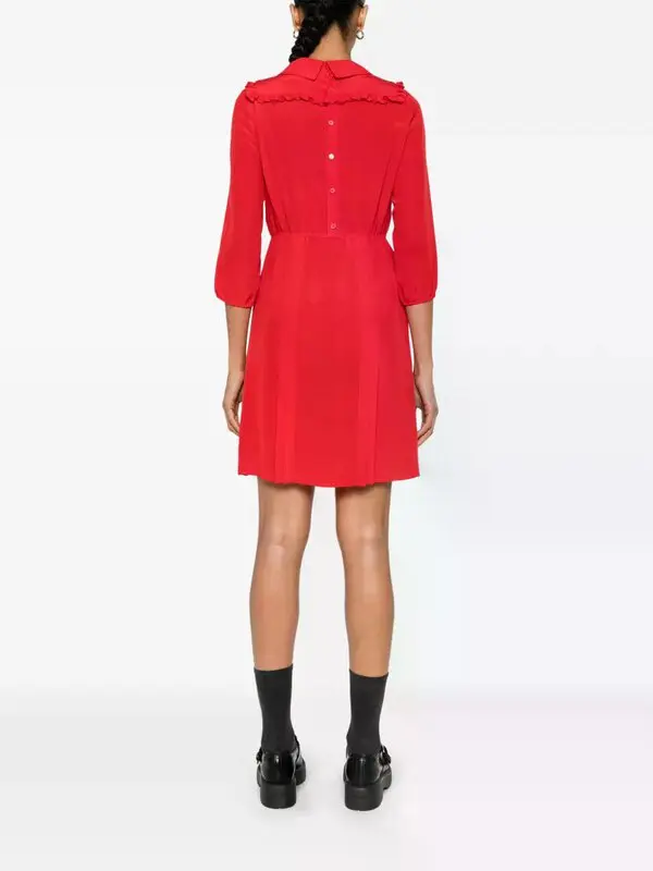 Miu Miu 2000s Ruffled Silk Dress