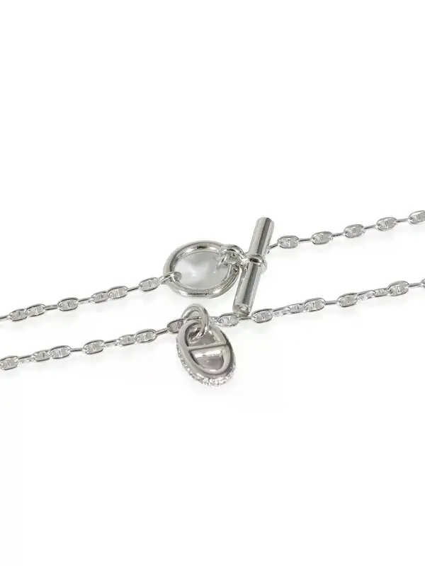 Hermès 18kt White Gold Farandole Diamond Necklace