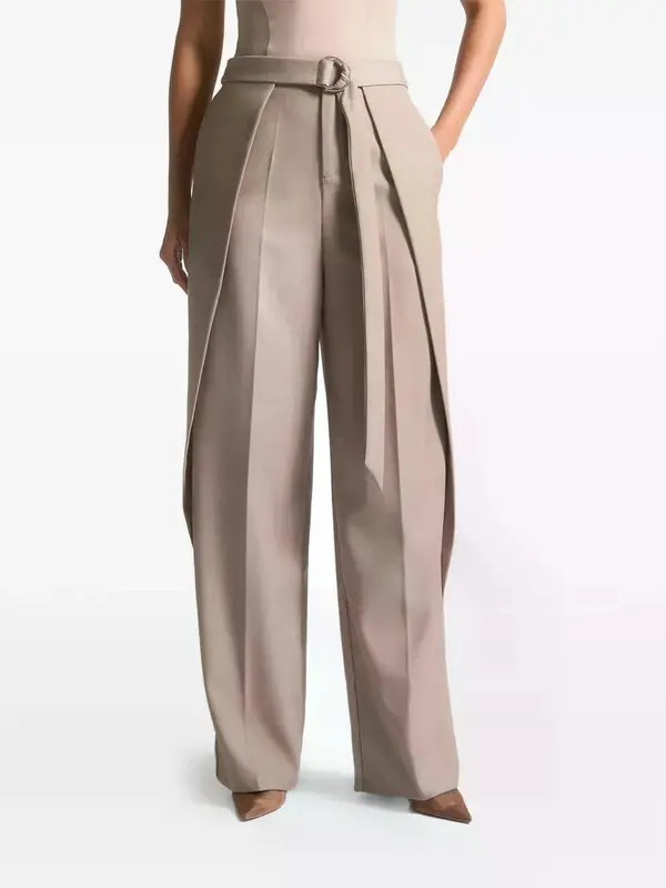 Manière De Voir D-ring Belt Tailored Trousers