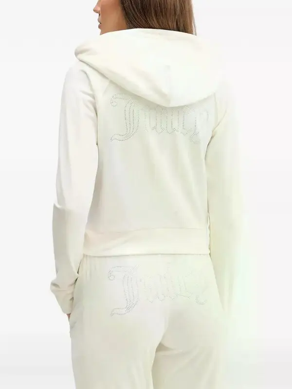 Juicy Couture Embellished Logo Zip-fastening Hoodie
