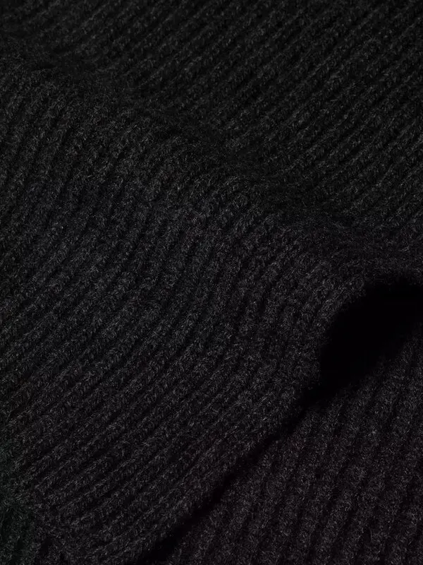 Sunspel Ribbed-knit Scarf