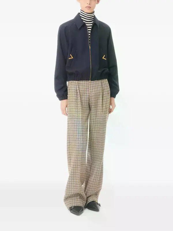 Valentino Garavani Vgold Pocket Bomber Jacket - Blue