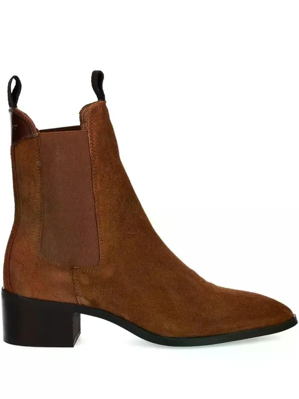 Gant 45mm Pointed-toe Heeled Boots - Brown