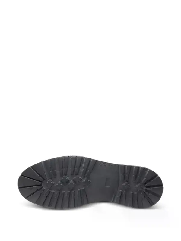 POCHE PARIS Textured Lace-up Boots