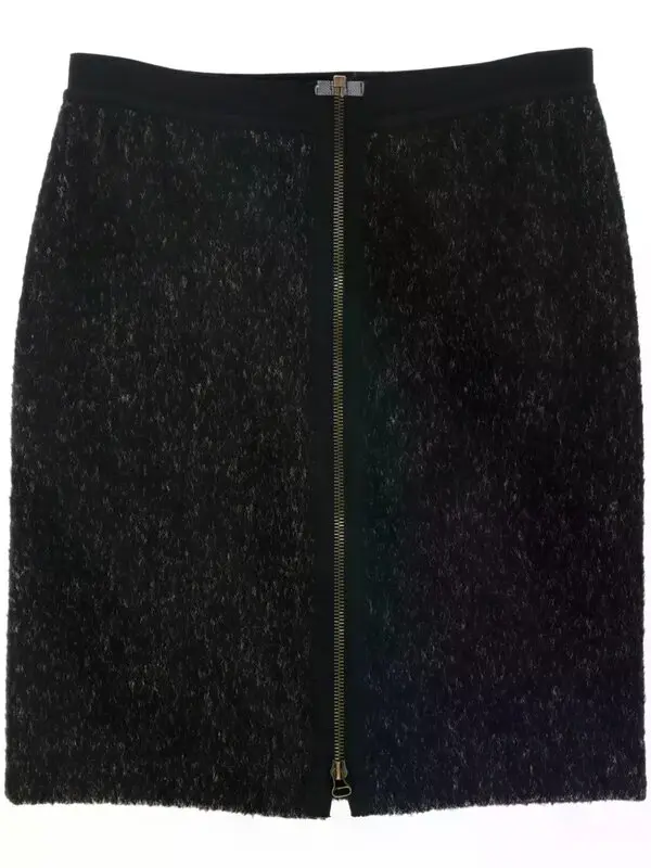 LANVIN 2003 Wool Pencil Skirt - Black