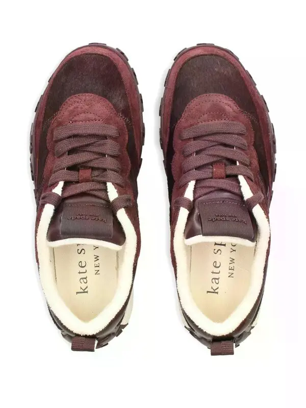 Kate Spade New York Fur Textured Lace-up Sneakers