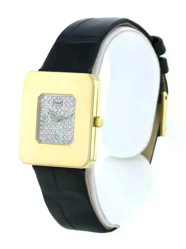 PIAGET 1970s Diamond Dial Yellow Gold Watch