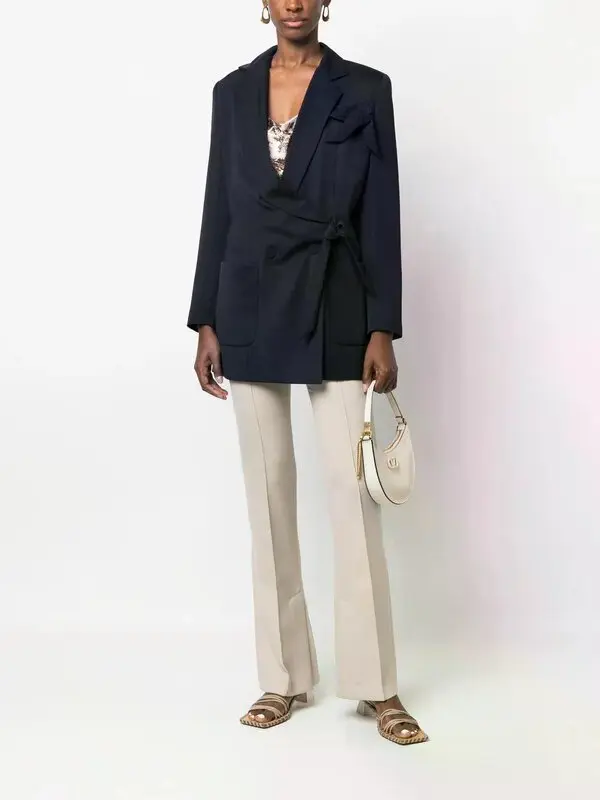 Givenchy 1990s Bow-detail Double-breasted Blazer