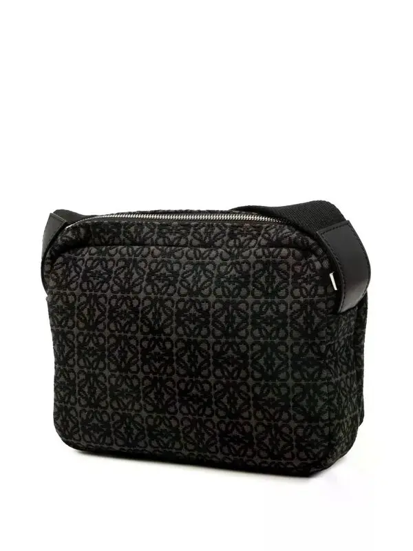 Loewe Anagram Canvas Military Messenger Bag