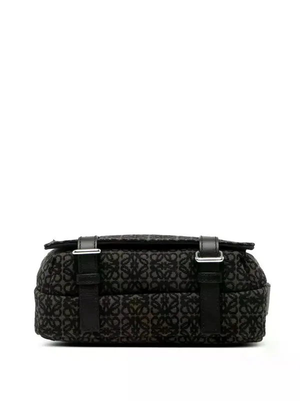 Loewe Anagram Canvas Military Messenger Bag