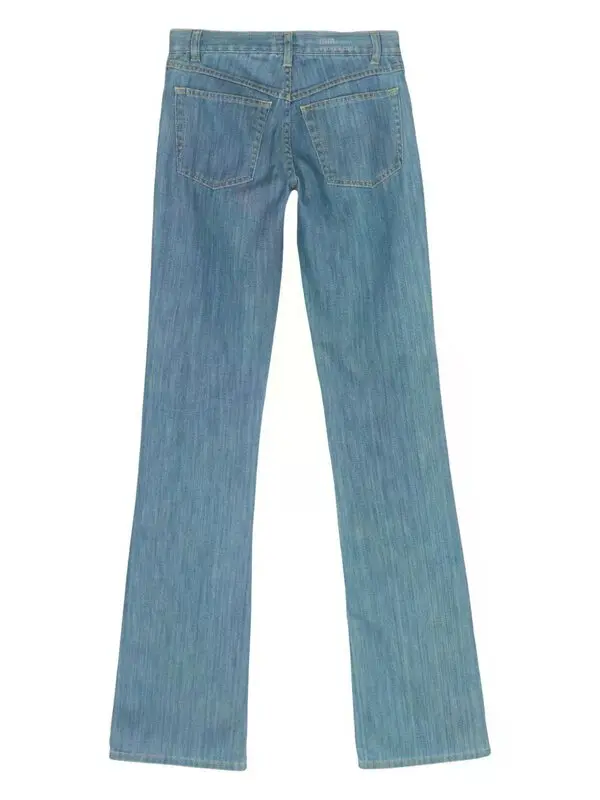 Miu Miu 2000s Mid-rise Flared Jeans
