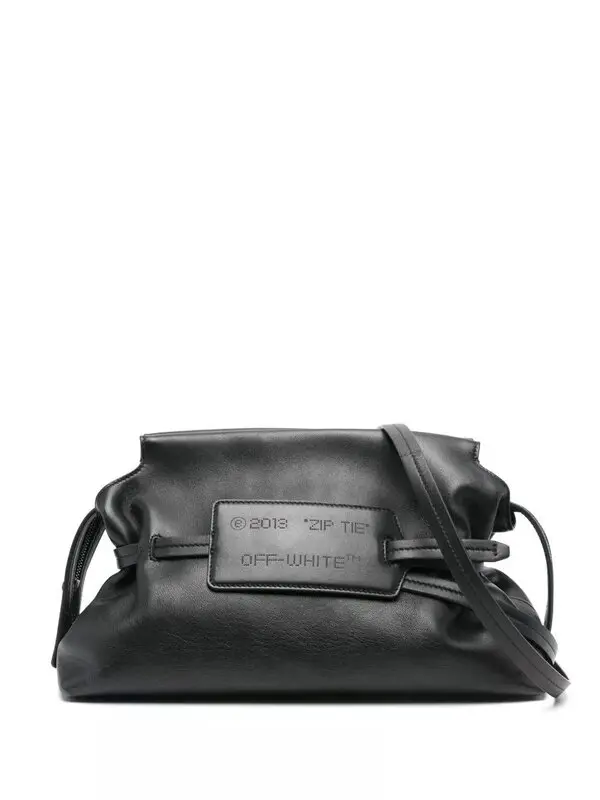 Off-White Zip Tie Clutch Bag - Black