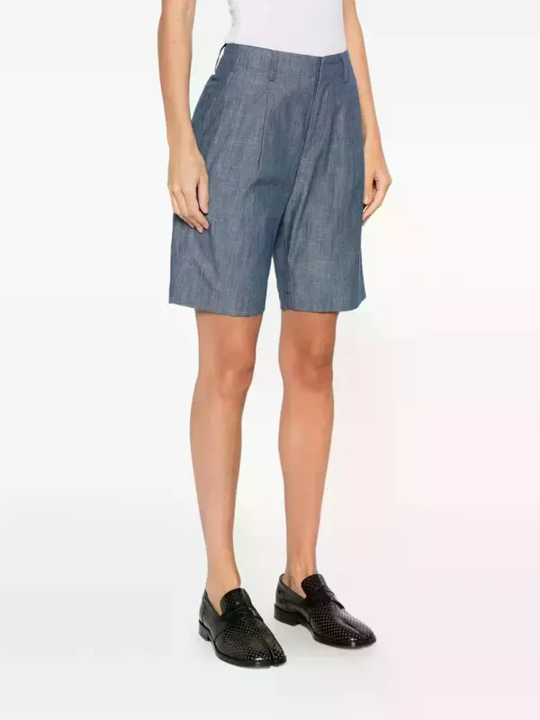 JUNYA WATANABE COMME DES GARCONS Tailored Pleated Shorts - Blue