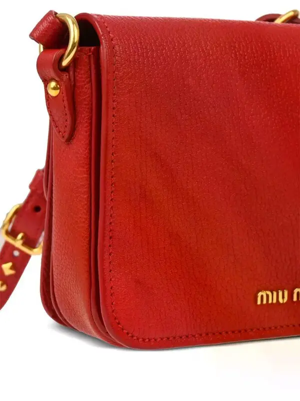 Miu Miu Studded Crossbody Bag - Red