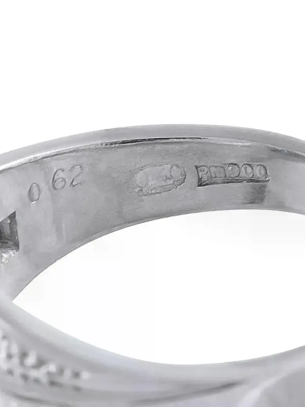 LB EXCLUSIVE Platinum Diamond And Sapphire Cocktail Ring