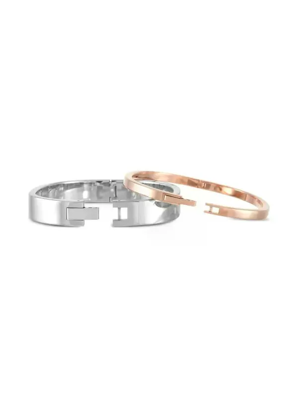 Calvin Klein Two-tone Stainless Steel Bracelet - Silver