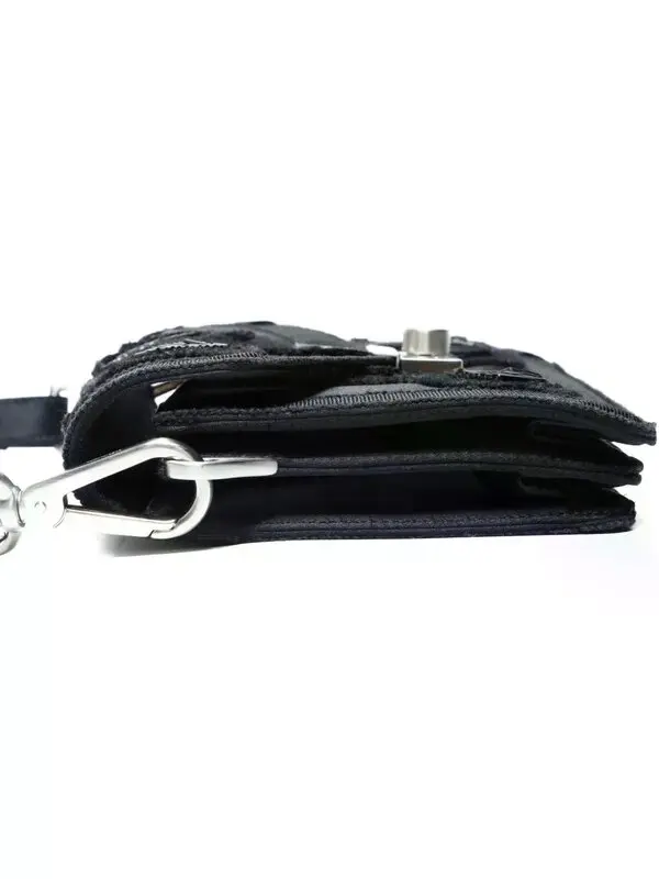 Prada Satin Bead-embroidered Shoulder Bag
