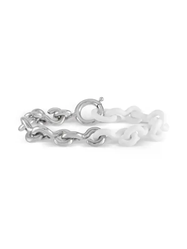 Calvin Klein Choppy Stainless Steel Bracelet - Silver