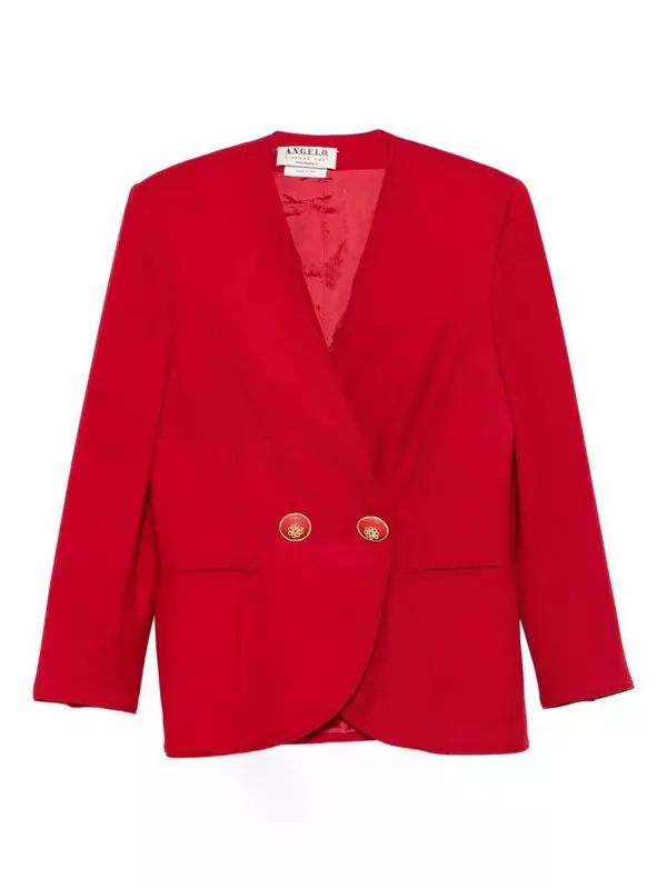 A.N.G.E.L.O. VINTAGE CULT 1980s Double-breasted Blazer With Gold-tone Buttons