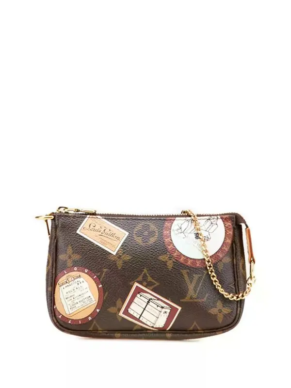 LOUIS VUITTON Monogram Patch Mini Pochette Accessoires Handbag