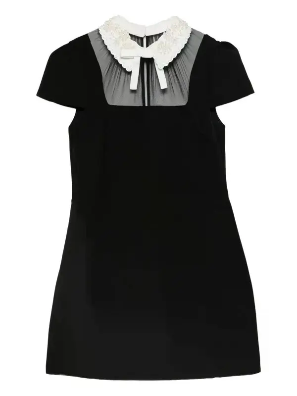 SELF-PORTRAIT Beaded Collar Mini Dress