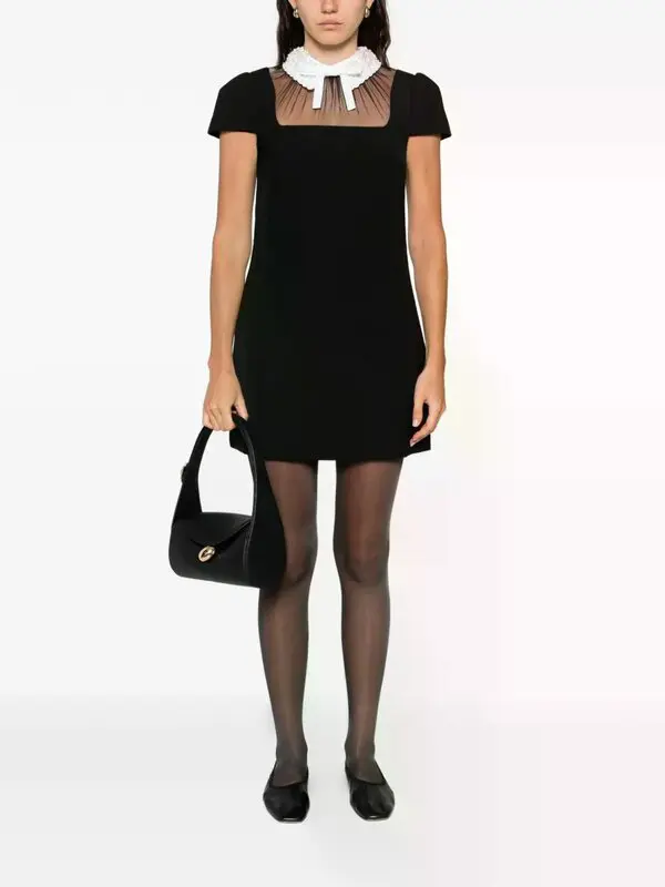 SELF-PORTRAIT Beaded Collar Mini Dress